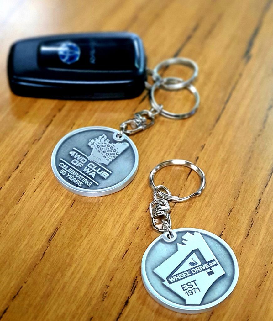 Club 50th Anniversary Key Rings - The Four Wheel Drive Club of WA (Inc)
